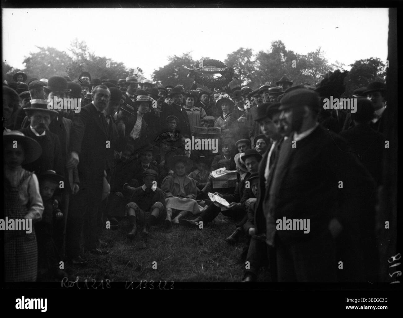 A group of Communards at Père Lachaise Cemetery, photographed on May 24 ...