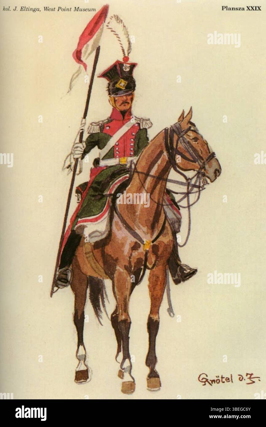 An illustration by Richard Knötel depicting a military uniform from ...