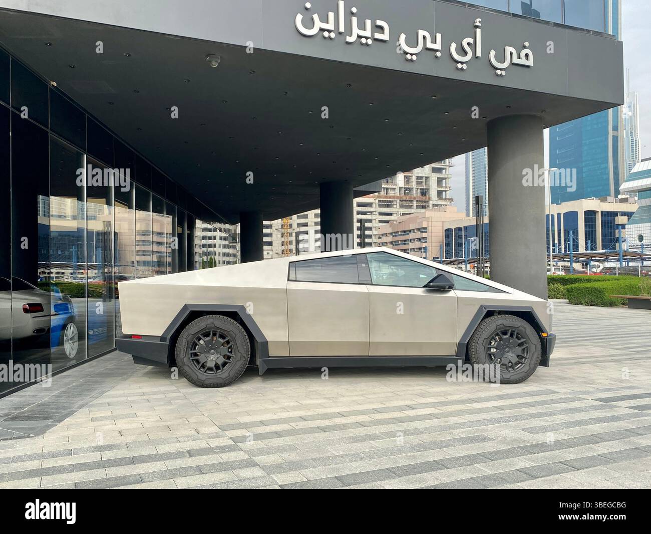 Cybertruck in Dubai Stock Photo - Alamy