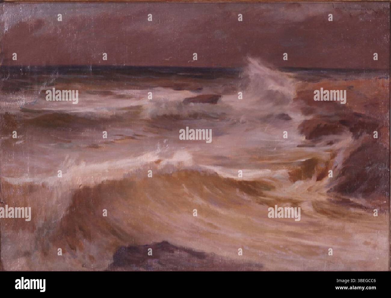 Emil Schovánek’s 'Rozbouené moe' (Stormy Sea) from 1911 depicts the ...