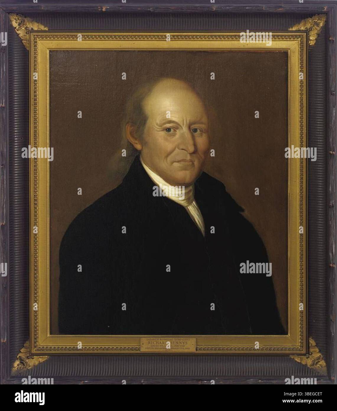 The portrait of Captain Lazarus Ruggles, painted by Richard Jennys in ...