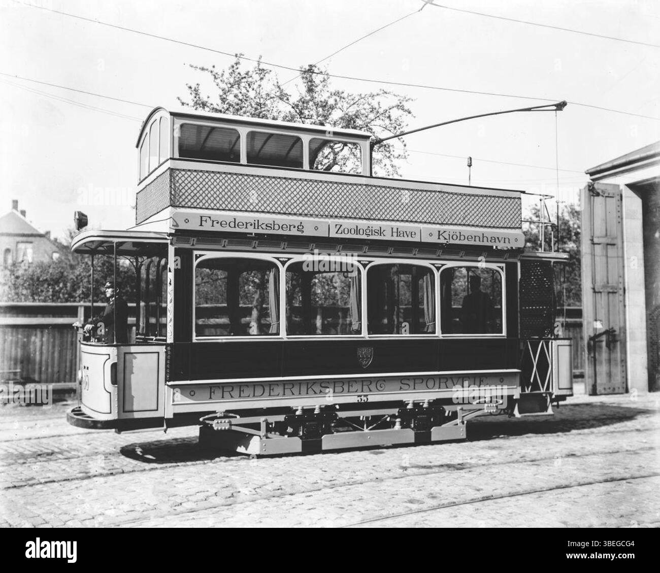 Tram number 35, photographed by Frederik Riise, represents the public ...