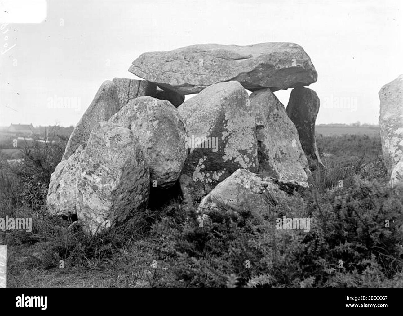 'Un des dolmens de Kerhan' is a photograph by Zacharie Le Rouzic, capturing one of the dolmens ...