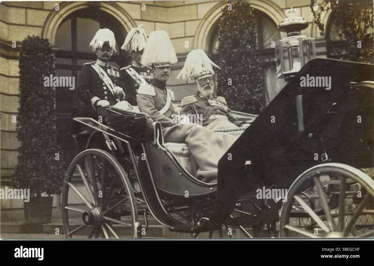 20th-century portrait depicting King Ludwig III of Bavaria and King ...