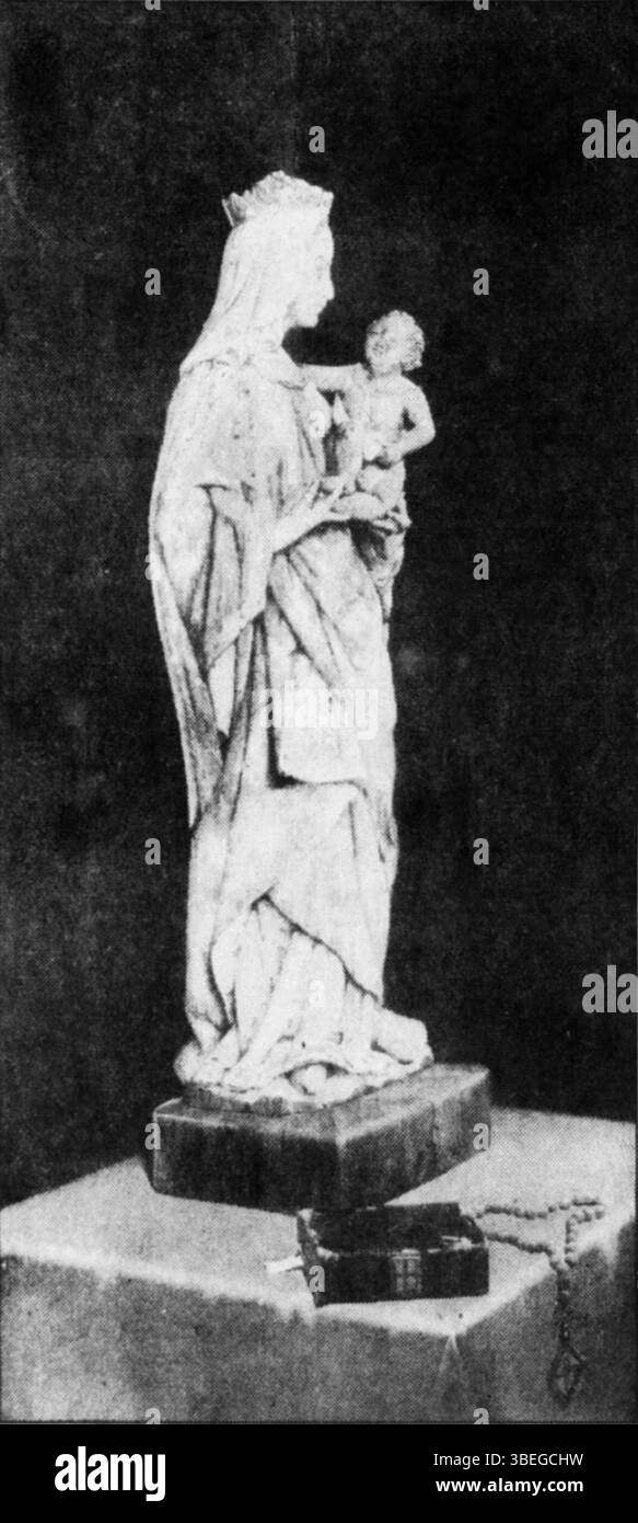 The 'Rose Madonna' by Harry Watrous, painted in 1934, features a ...