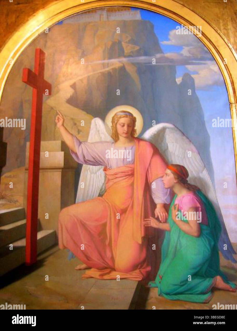 In this painting by Gabriel Tyr, titled 'Guardian Angel', the artist ...