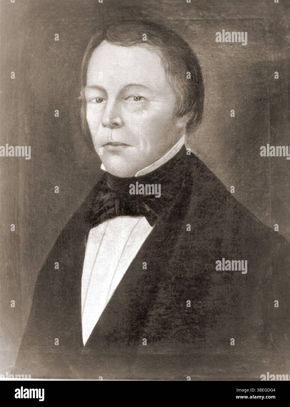 This unknown oil portrait depicts Peter Kaiser, a Liechtenstein ...