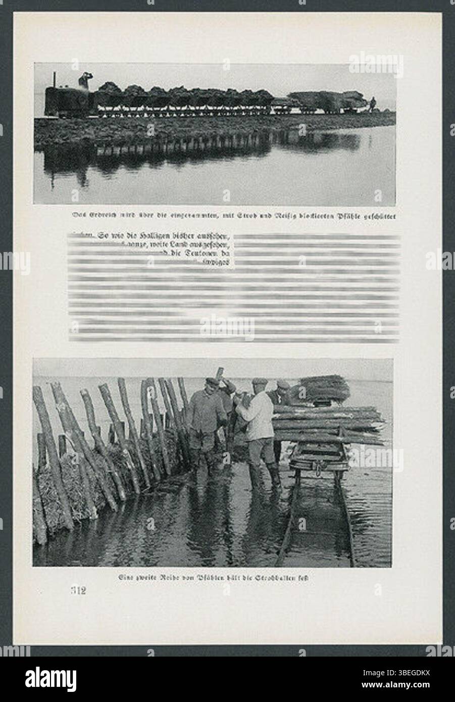 This image by Gustav Frenssen, taken in 1935, depicts the reclamation ...