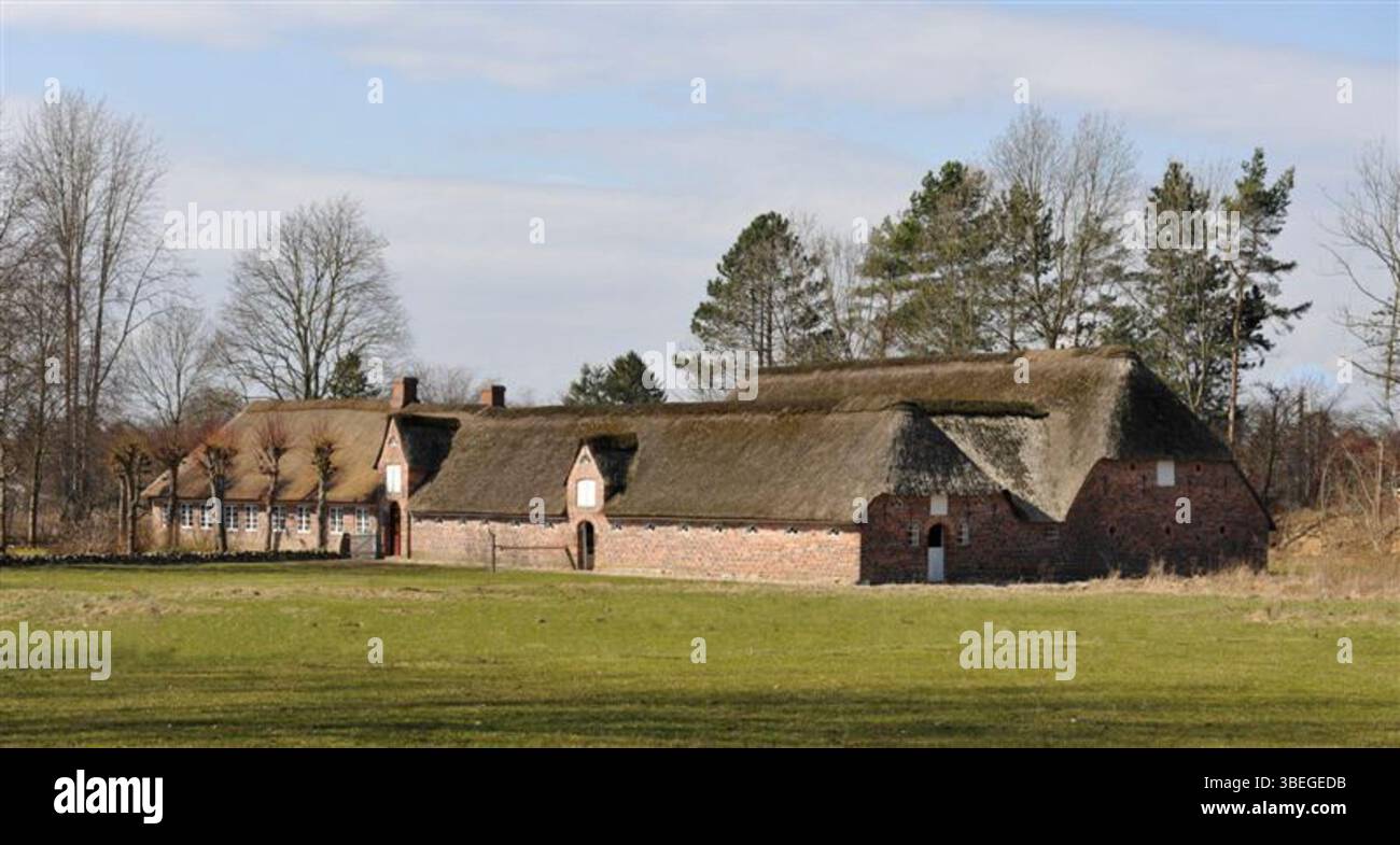 This photograph shows a farm from Sdr. Sejerslev at the Frilandsmuseet ...