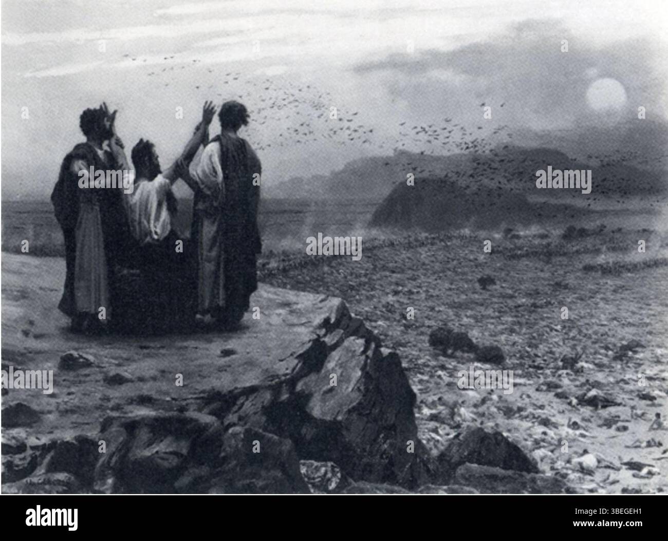 Jean-Léon Gérôme's 1895 painting 'Moïse à la bataille contre les ...