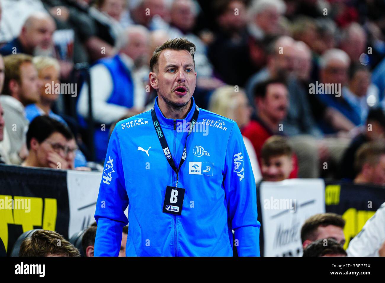 Filip Jicha (THW Kiel, Trainer) GER, THW Kiel vs. SC DHfK Leipzig ...