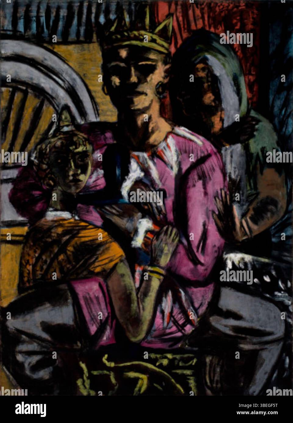 'The King' is a painting by Max Beckmann created between 1933 and 1937 ...