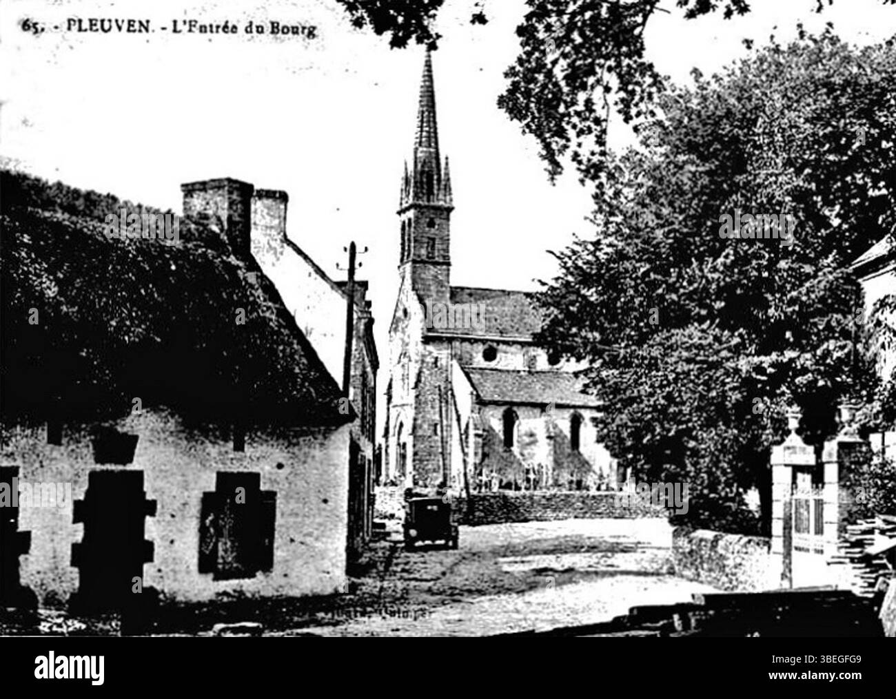 This circa 1920 postcard by Joseph-Marie Villard depicts the village of ...