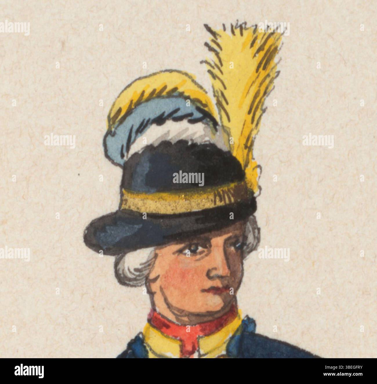 Carl Gustaf Roos' 1783 painting depicts a Swedish officer's uniform ...