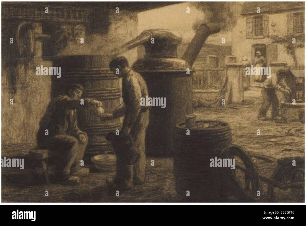 'Les Dégustateurs d'Eau-de-Vie de Marc ou l'Alambic' by Léon-Augustin ...