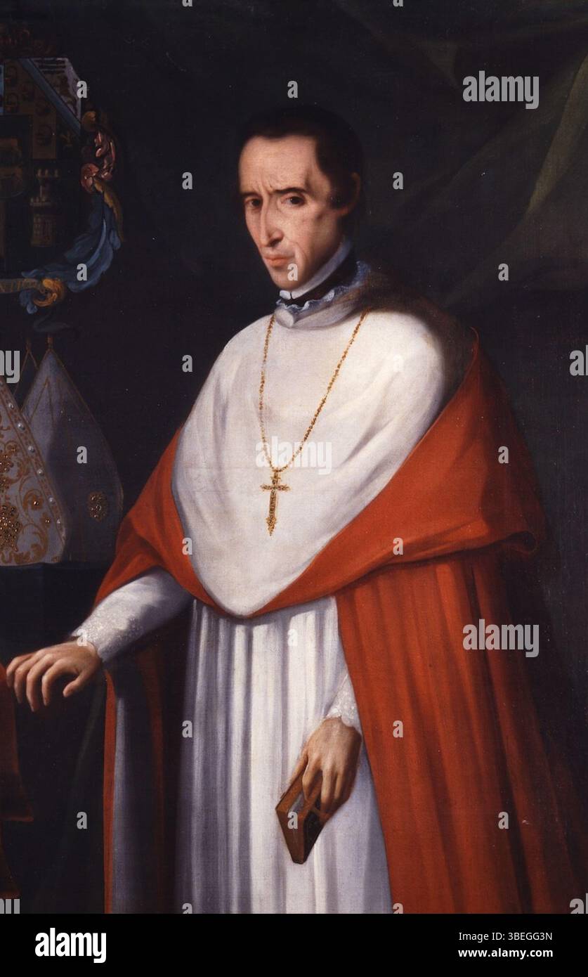 This 18th-century portrait depicts Nicolás Carlos Gómez de Cervantes ...