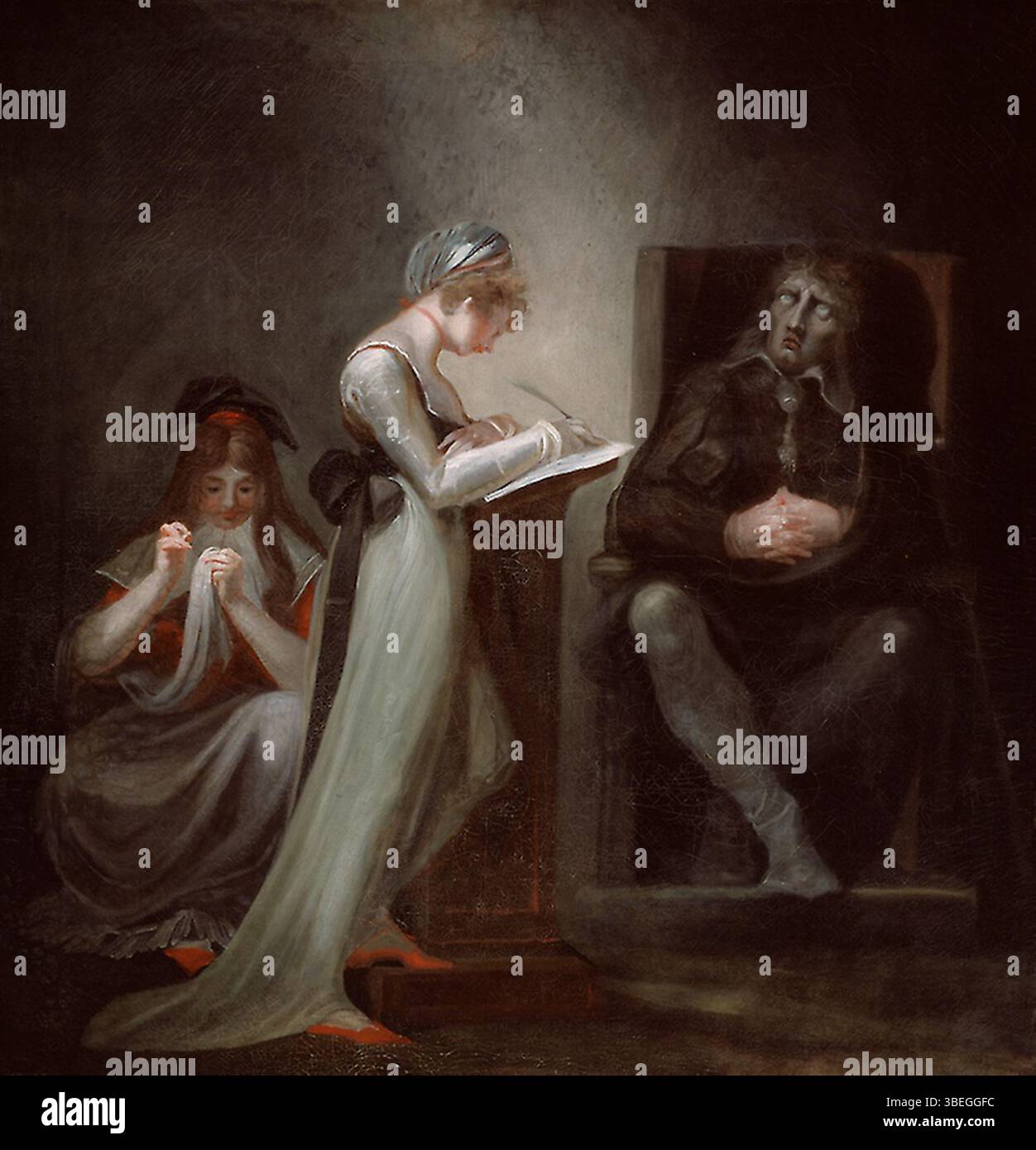This painting by Henry Fuseli captures John Milton dictating his epic ...