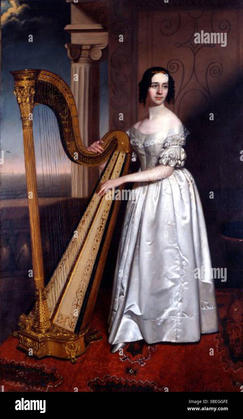 This circa 1840 portrait of Jane Ball Shoolbred (1823-1905), painted by ...