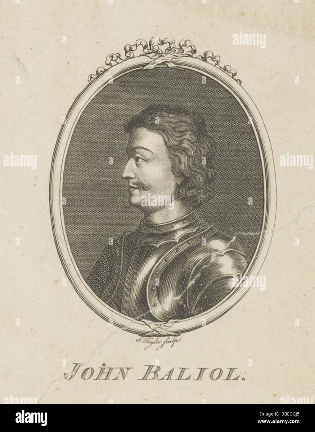 This 19th-century portrait by Isaac Taylor depicts John Balliol, a ...
