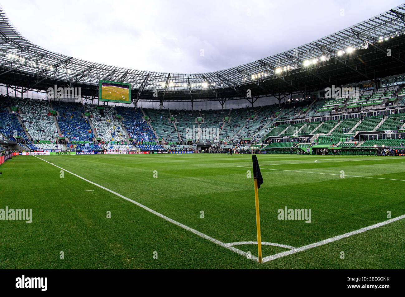 WROCLAW, POLAND - 28 MAY, 2025: - The final match UEFA Europa ...