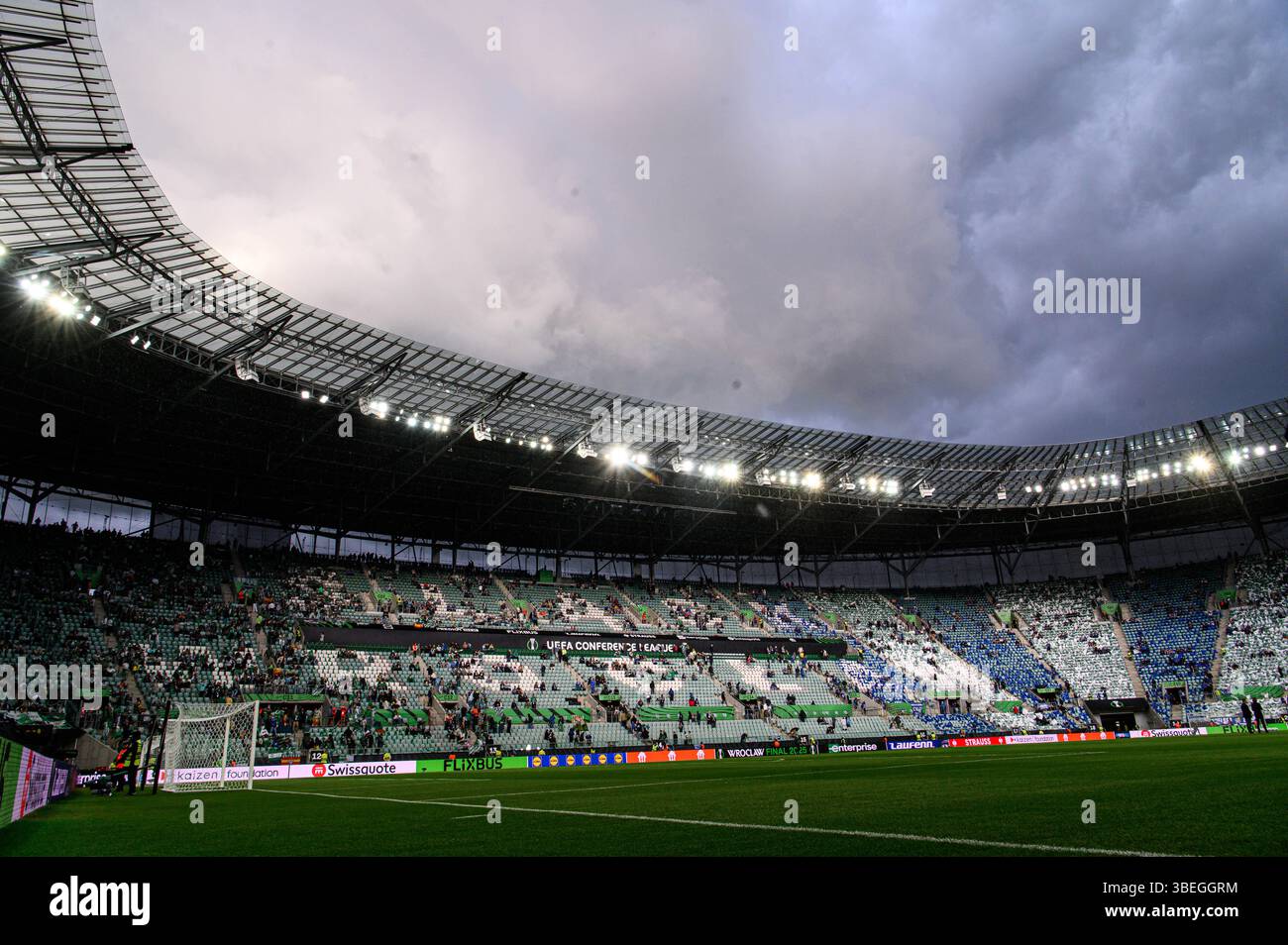 WROCLAW, POLAND - 28 MAY, 2025: - The final match UEFA Europa ...
