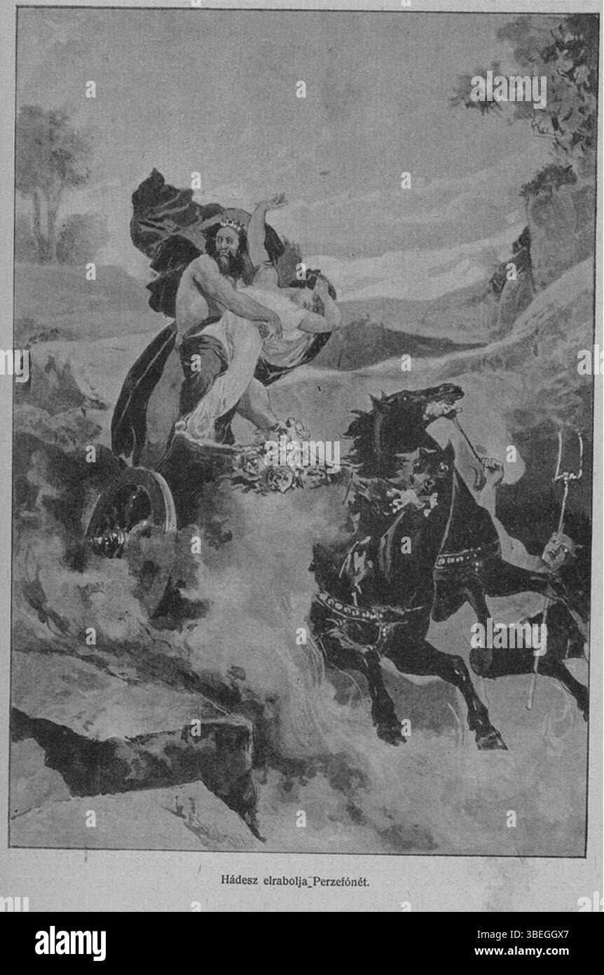 In this illustration, Richard Geiger portrays the abduction of Persephone by Hades, a central ...