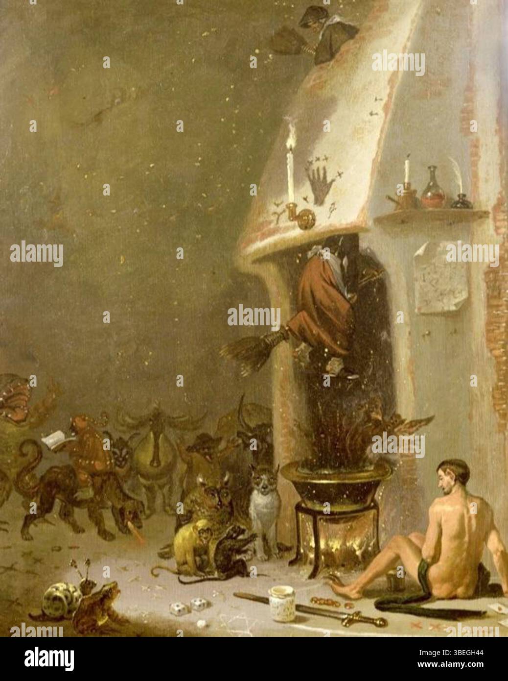 *The Witches' Kitchen*, a painting by David Teniers the Younger ...