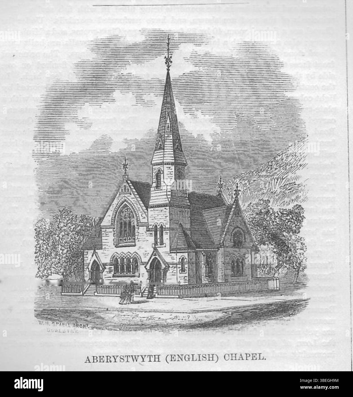 This image features the Aberystwyth English Methodist Church, located ...