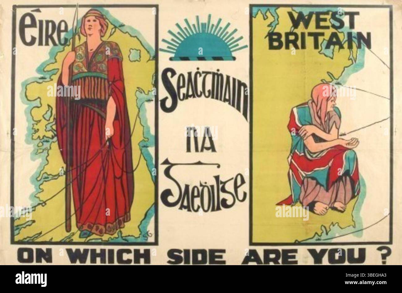 This early 20th-century poster from the Gaelic League promotes the ...