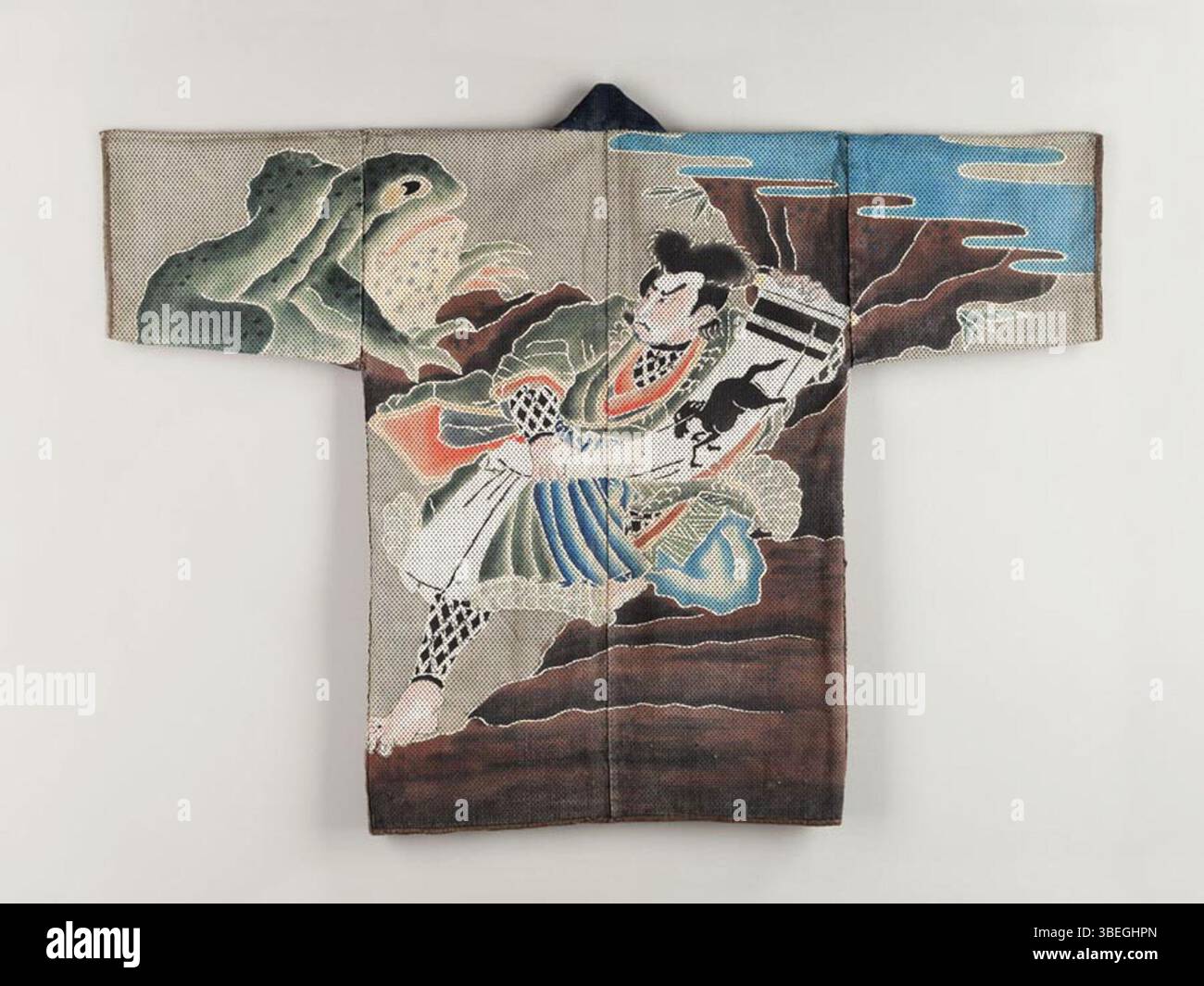 This 19th-century Japanese fireman’s coat features a depiction of ...