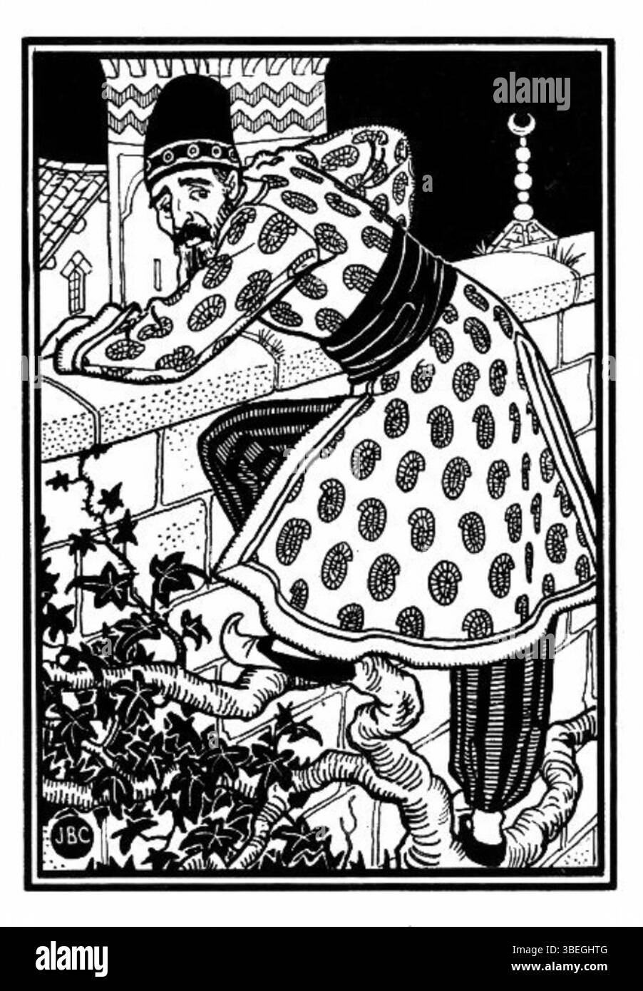 Joseph Benwell Clark’s 1896 illustration from *Ali Baba and the Forty ...