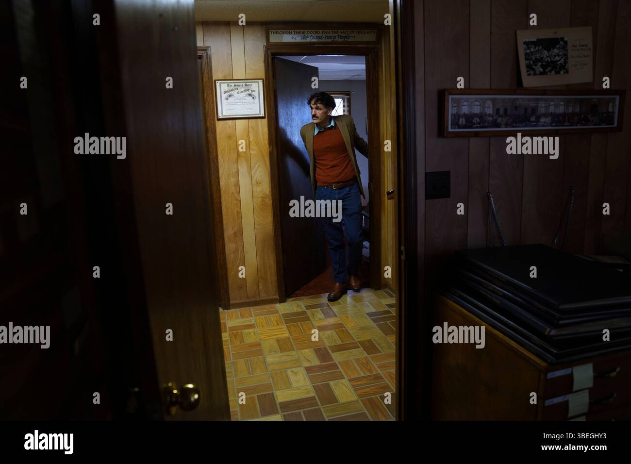 Nathan Rees, a committee member and Sacred Harp museum curator, at The ...