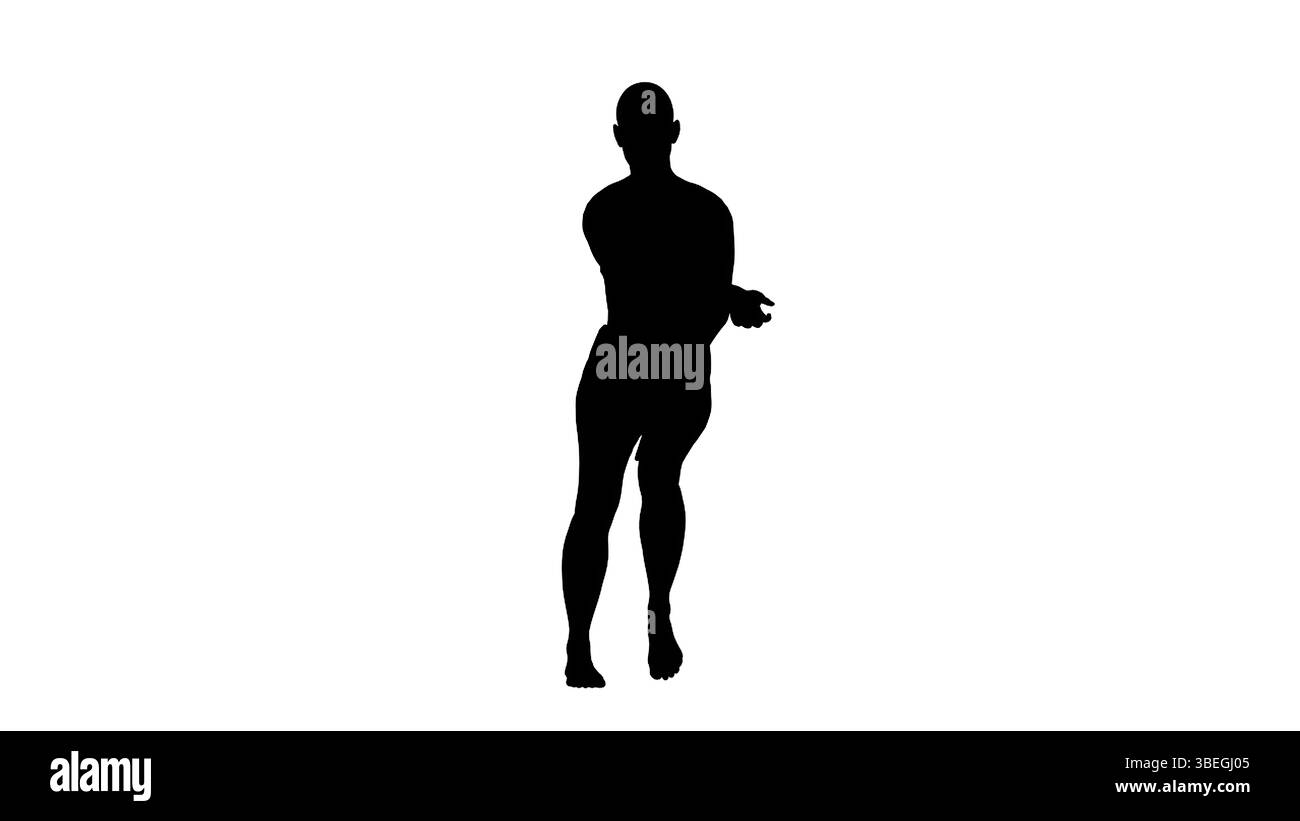 Dancing silhouette character. Computer generated 3d render Stock Photo ...