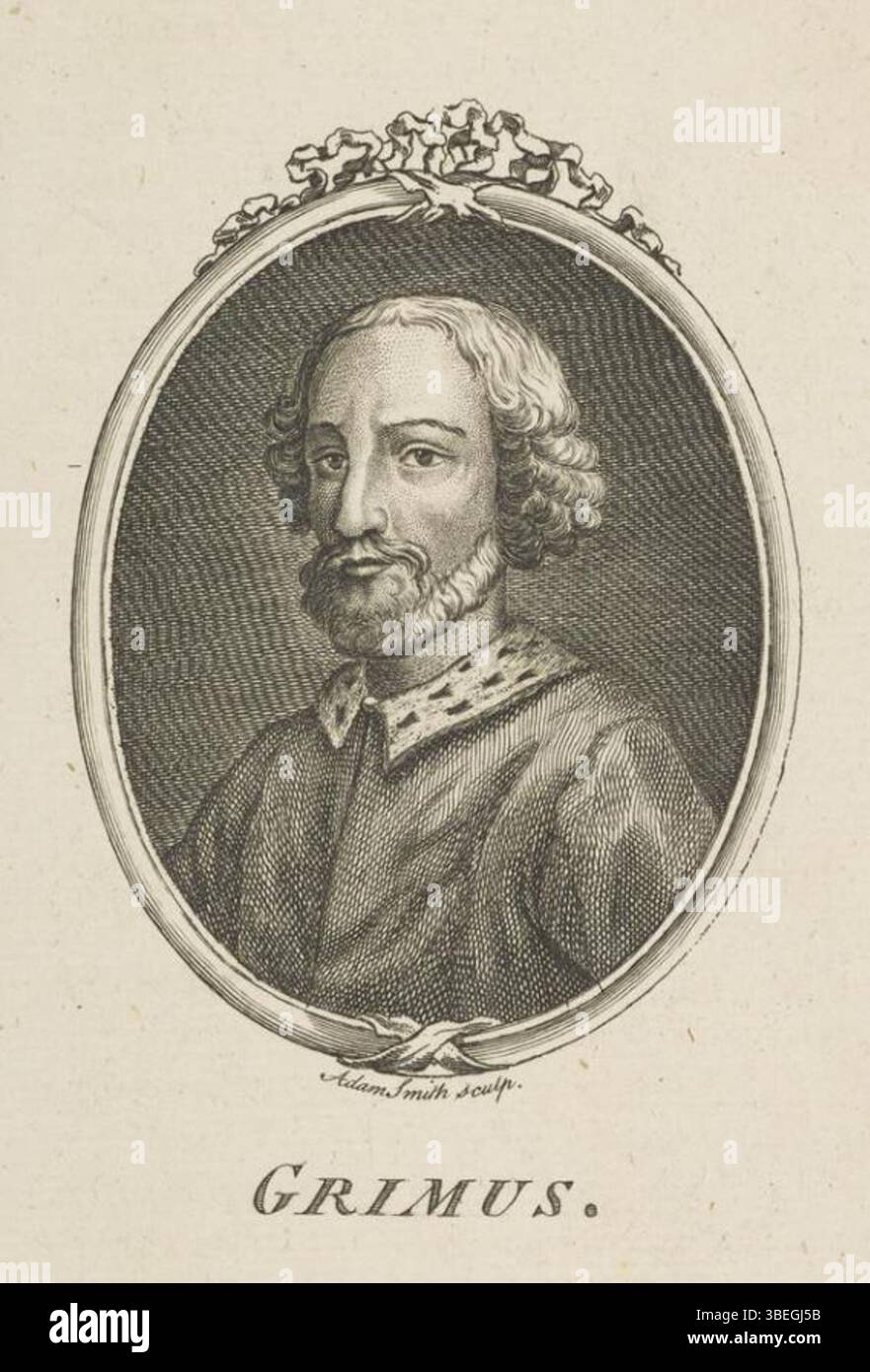 This portrait of Kenneth III, King of Scotland, by Adam Smith is a 19th ...