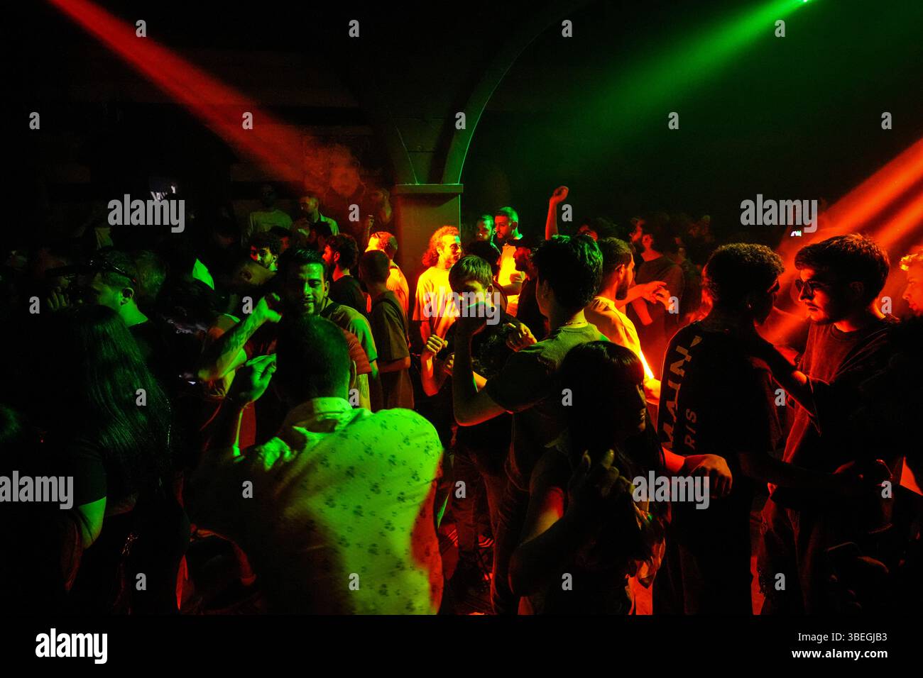 Damascus, Syria. 09th May, 2025. Guests dance at B Bar & Lounge as ...