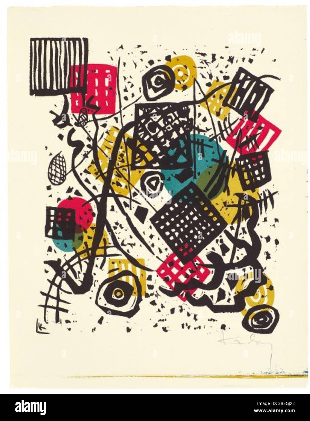 This 1922–1925 work by Wassily Kandinsky titled *Kleine Welten ...