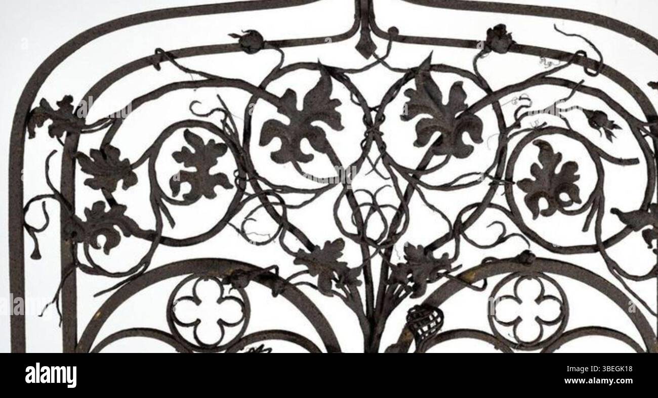 The second wrought iron vestiaire by Ferdinand Marrou, from the late ...