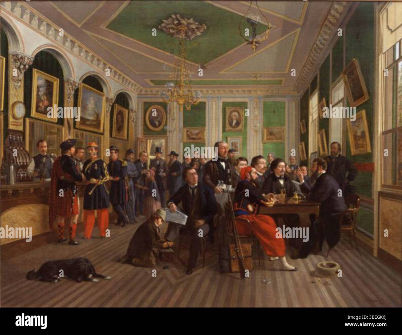 This 1863 painting by George Hayward captures the interior of the ...