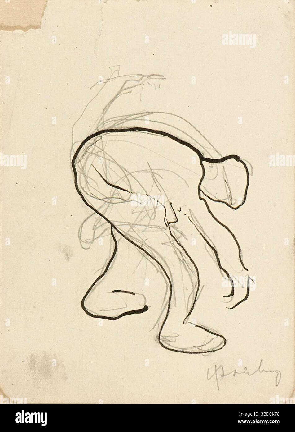 In Theo van Doesburg’s ‘A Man with a Cap Bending Over’ (circa 1912 ...
