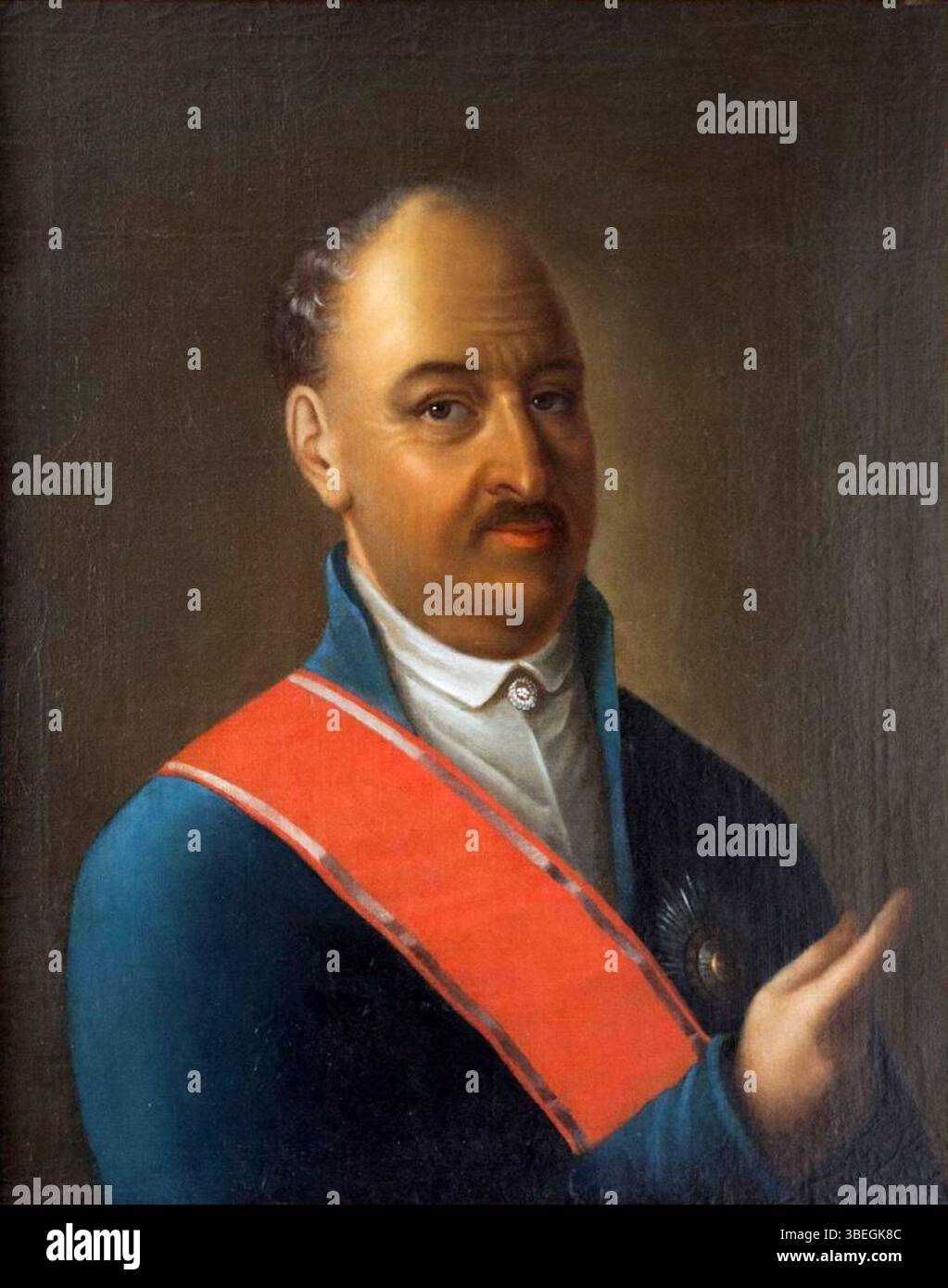 This 18th-century portrait depicts Andrzej Orowski, the Podczaszy Dobrzynski. Known for his ...