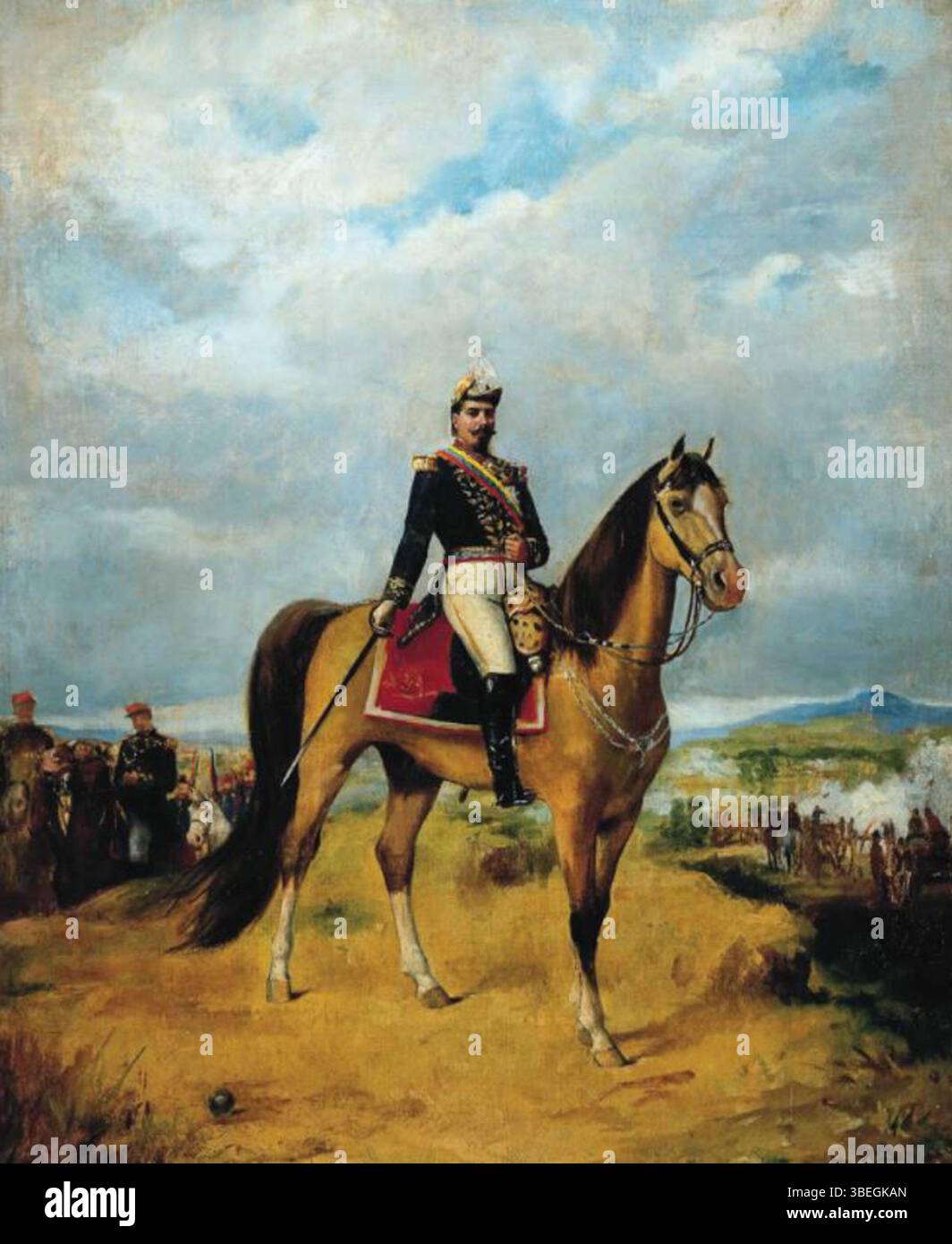 This 1895 painting by Emilio Mauri depicts General Joaquín Crespo after ...
