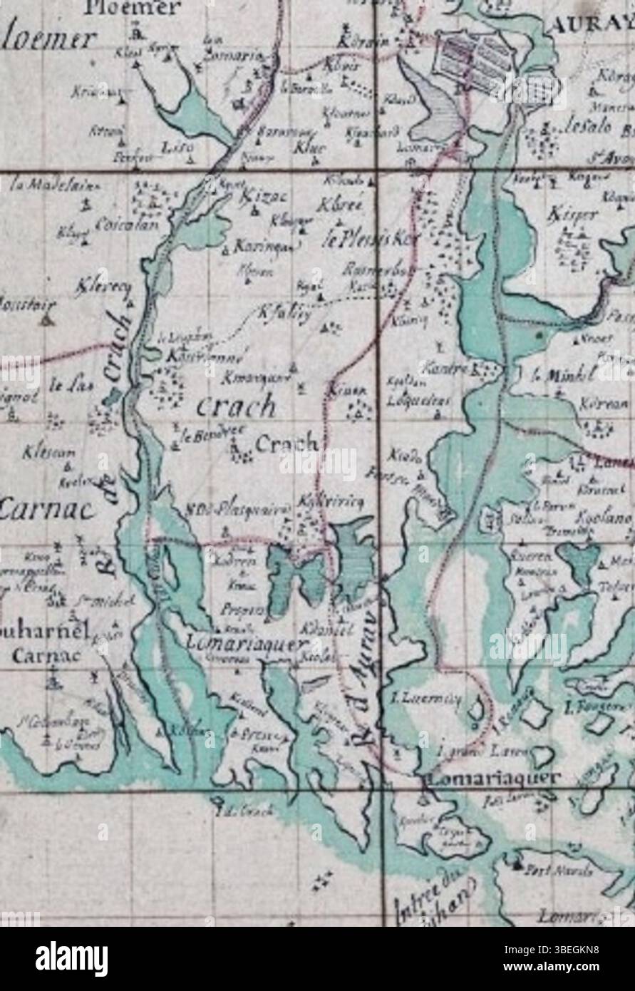 Auray france map hi-res stock photography and images - Alamy