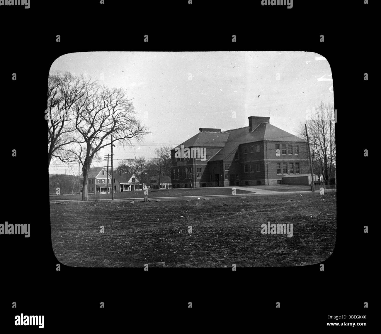 Photograph of Gridley Bryant School taken in 1896 by Warren S. Parker ...