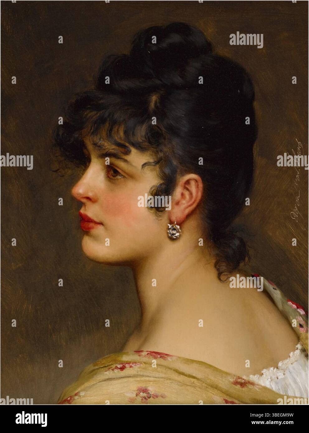 Eugene de Blaas (1843–1931) created a charming portrait of an Italian ...