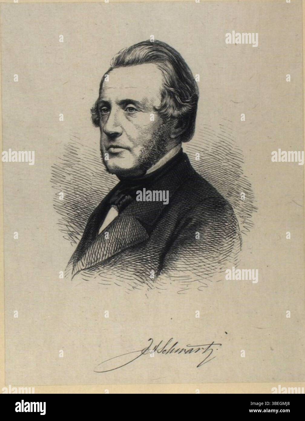 This 1870 portrait depicts Johan Adam Schwartz (1820–1874), a Danish ...