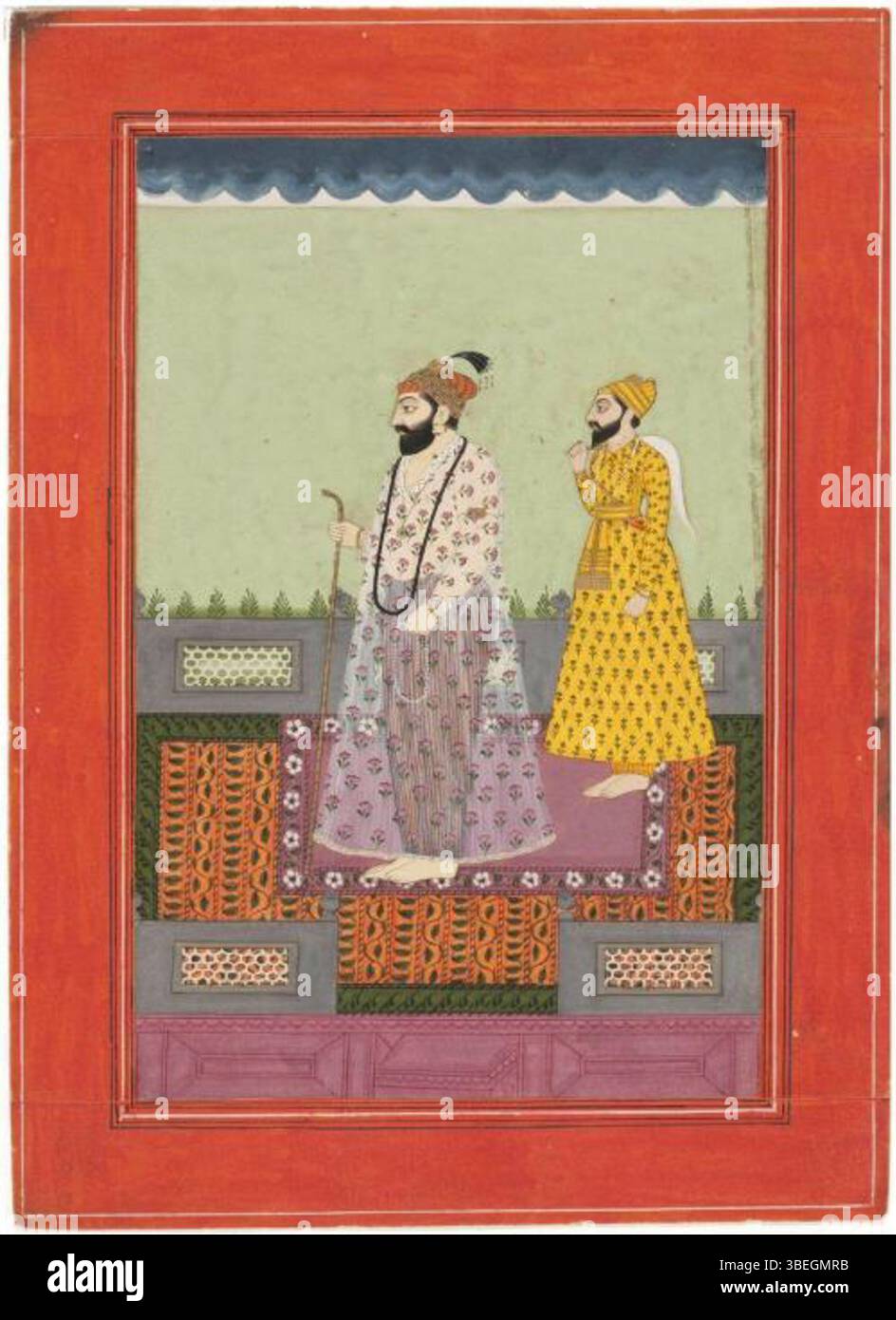 This 18th-century painting possibly depicts Guru Hargobind, a key ...