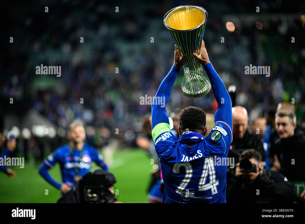 WROCLAW, POLAND - 28 MAY, 2025: Reece James - The final match UEFA ...