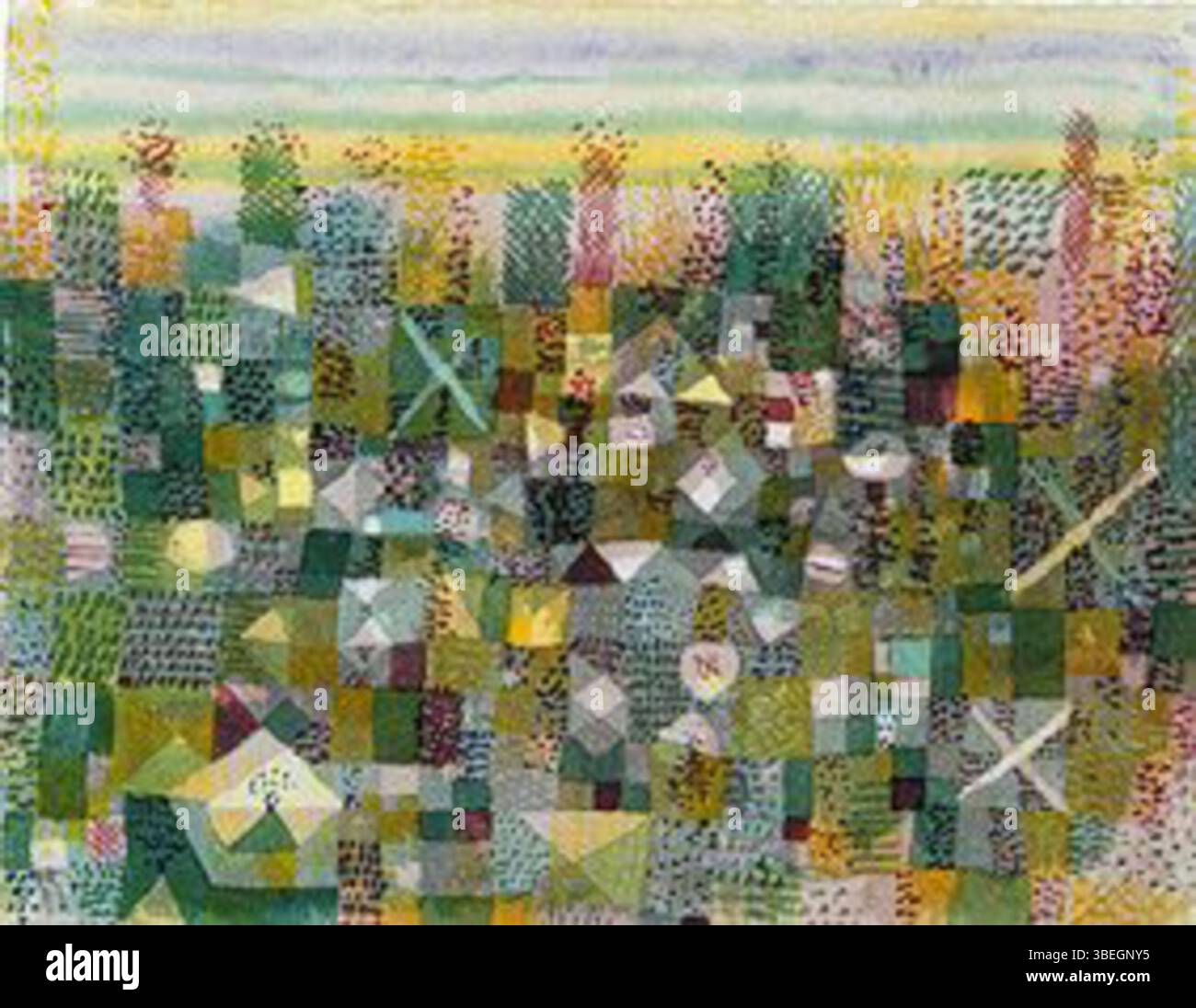 'The Flora of the Heath' by Paul Klee, painted on July 7, 1927, represents Klee's use of ...