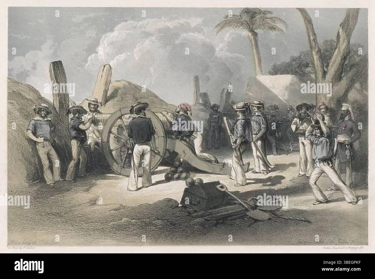 This illustration depicts Indian Navy sailors participating in the ...