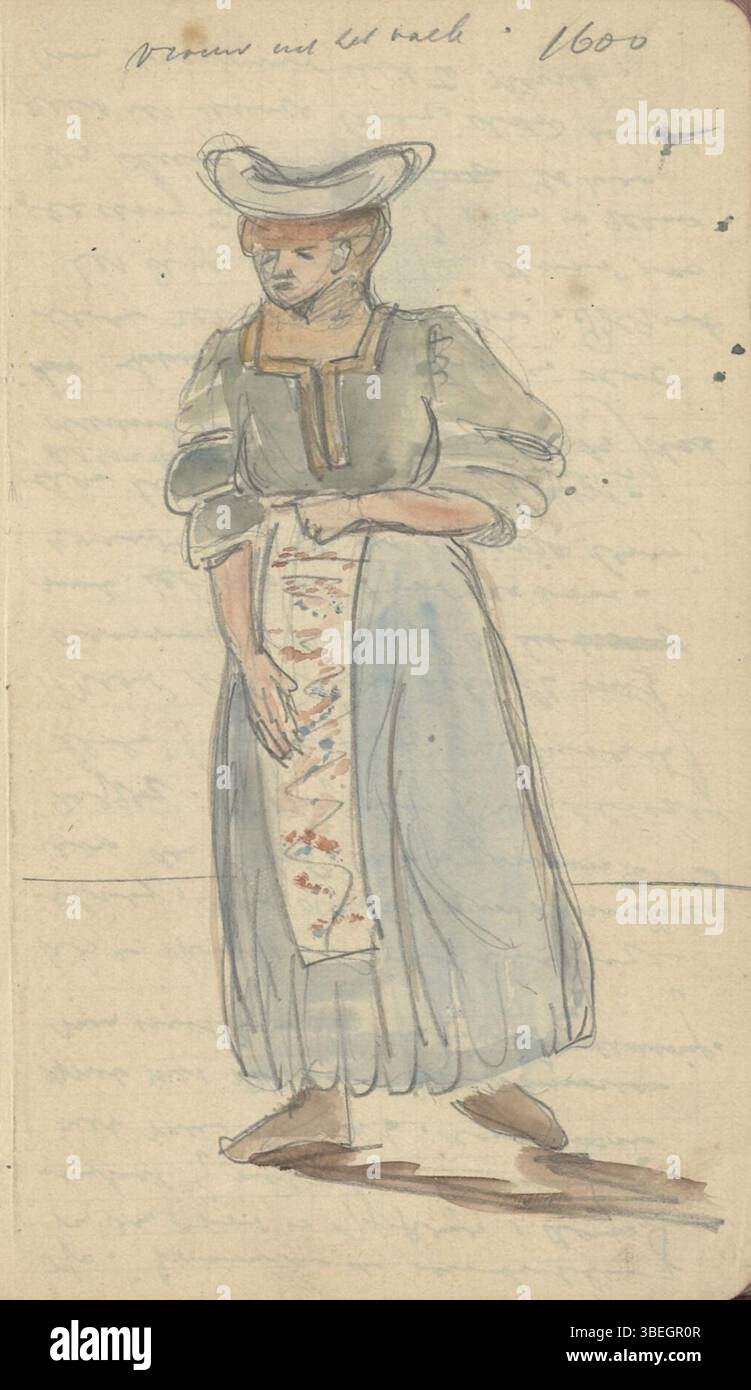 'A Woman' (1914) by Theo van Doesburg is an abstract drawing that ...